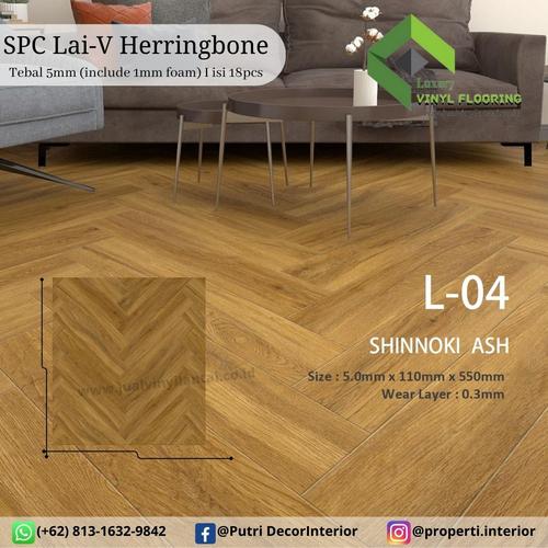Jual SPC herringbone LaiV type L04. Shinnoki Ash - tebal 5mm (+foam 1mm) - Jakarta Timur ...