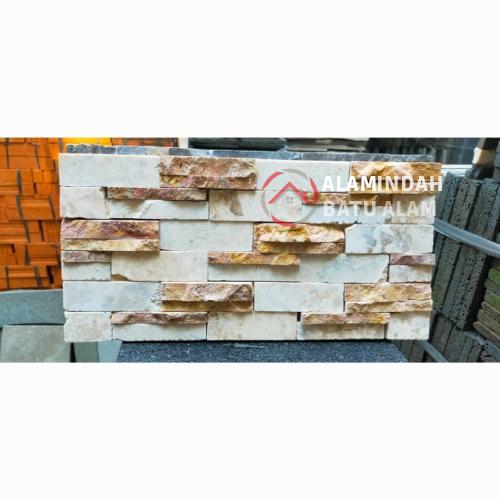 Jual batu alam mozaik wall cladding 2 warna 20x40 01 - Jakarta Timur ...