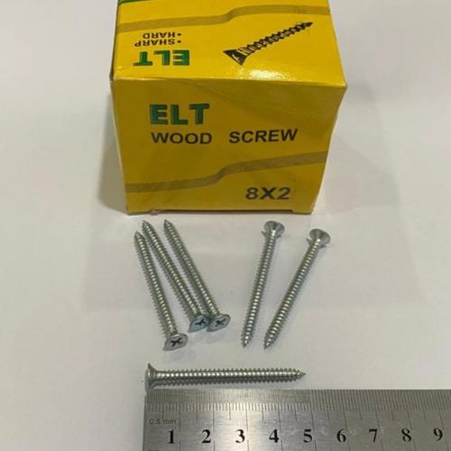Jual sekerup kayu 5cm skrup sekrup baut cacing Wood screw 2 x 8 - Kota ...
