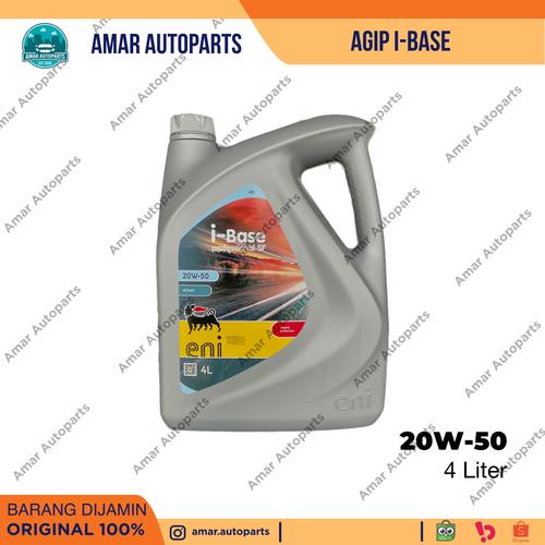 Jual Oli Mobil Mesin Agip Eni i-Base SF ID 20W-50Bensin Diesel 4 Liter ...