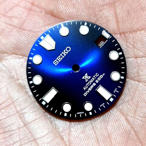 Jual dial seiko with hand blue nh35 mod seiko skx mod seiko srpd skx ...