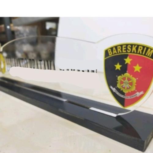 Jual papan meja stand nama jabatan ruang kantor gelar kedudukan plakat ...