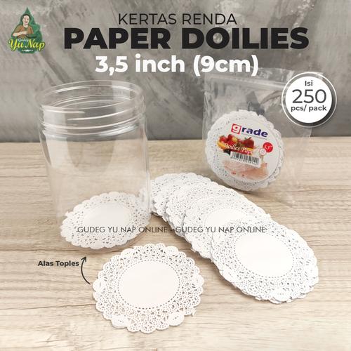 Jual Paper Doilies 3.5" inch (9 cm) - Kertas Renda 3,5" Alas Toples ...