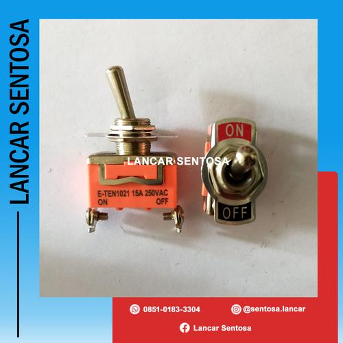Jual SAKLAR TOGGLE/SWITCH ON-OFF E-TEN 1021 2 KAKI 2 PIN 15A 250V - Kab ...