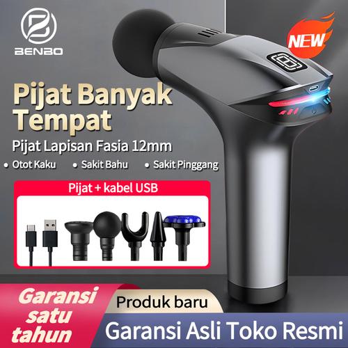 Jual BENBO Massage Gun Alat Pijat Elektrik DEEP TISSUE MUSCLE MASSAGER ...