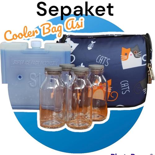 Jual Cooler bag asi SEPAKET tas asi cooler box (botol, ice gel pack ...