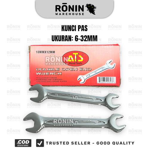 Jual ATS Kunci pas 6 7 8 9 10 11 12 24 25 32 mm Double Open buka end ...