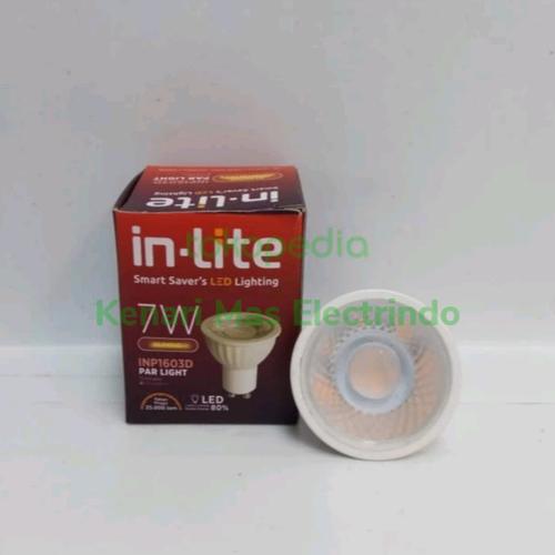 Jual INLITE LAMPU LED SPOT COB GU10 INP1603D 7W 7WATT IN LITE DIMMABLE ...