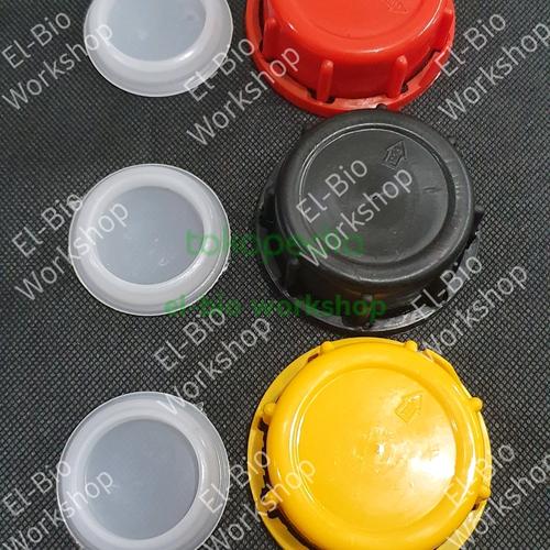 Jual tutup jerigen 20 liter 1 set tutup jerigen bimoli Kuning Merah ...