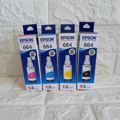 Jual Tinta Epson 664 Original Ink Printer L565 L655 L1300 L1455 L120 ...