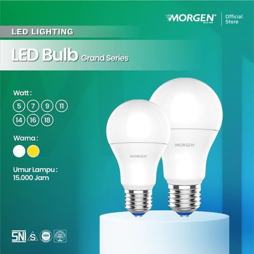 Jual LAMPU MORGEN GRAND LED BULB 5W-18W 6500K PUTIH & 3000K KUNING - 7 ...