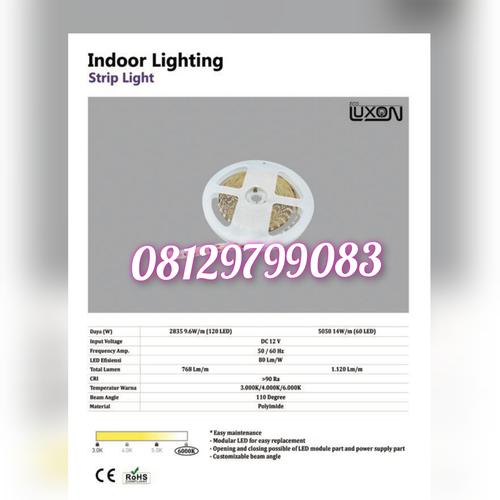 Jual luxon led strip 2835 5050 ip 33 selang flexible pita hias drop ...