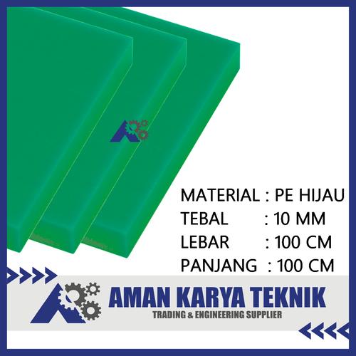 Jual Nylon Hijau / PE Lembaran ( PE Sheet ) 10 mm x 100 cm x 100 cm - Jakarta Barat - AMAN KARYA ...