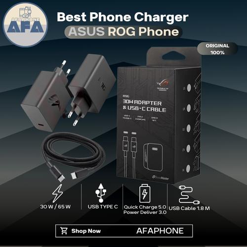 Jual HYPERCHARGER ASUS ROG PHONE 65W 30W ADAPTER TYPE C USB ORIGINAL RESMI - Type-C USB - Kota ...