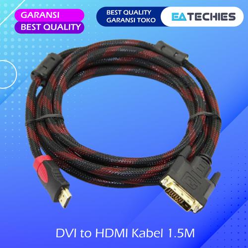 Jual Kabel DVI TO HDMI 1.5 Meter Converter 24+1 DVI-D 24 pin Adapter Konek - Kota Bandung ...