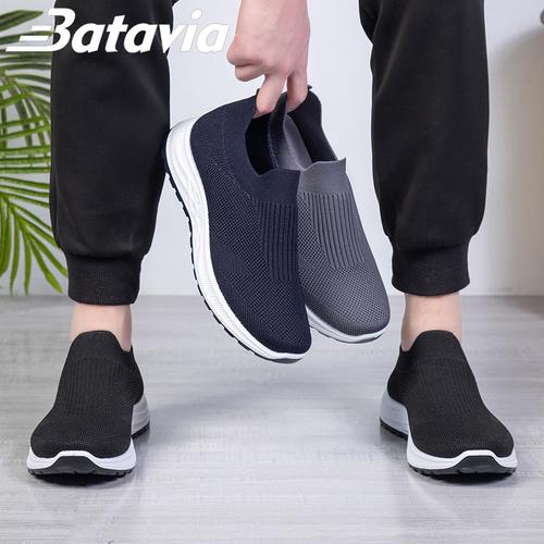 Jual Batavia Sepatu Pria Slip On Kasual Trendy Sepatu Olahraga Import ...