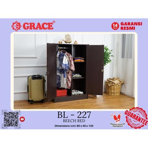 Jual Lemari kayu Pakaian Anak Gantungan minimalis BL SONOMA OAK - BL 227 M-Putih - Jakarta Barat ...