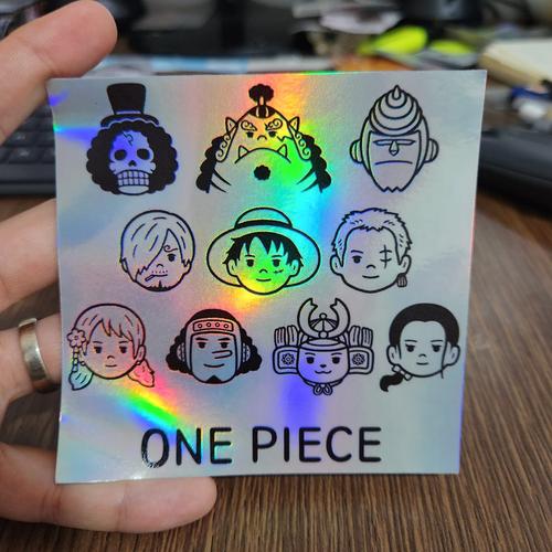 Jual Sticker Hologram Anime Besar - PSH1564 - One Piece - Straw Hat ...