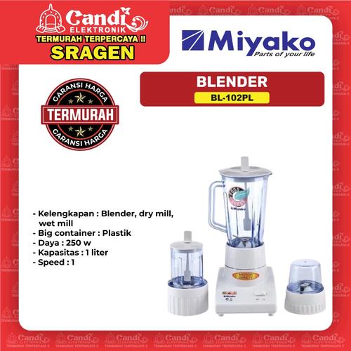 Jual MIYAKO Blender 3 In 1 Kapasitas 1 Liter - BL-102 PL - Kab. Sragen ...