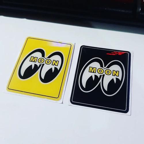 Promo Sticker Timbul Resin MOON EYES Stiker Logo 3D Kecil Satuan ...
