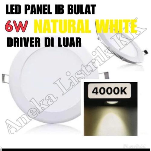 Jual Lampu Downlight LED Panel 6W TIPIS 6 W Watt BULAT INBOW 4000K 40K ...