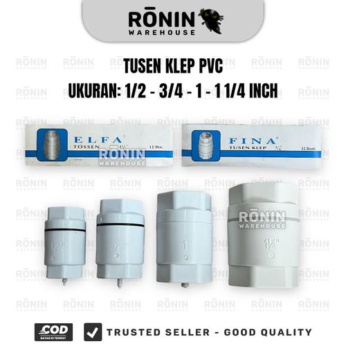 Jual Tusen Klep PVC 1/2 3/4 1 1 1/4" Tosen Tussen Foot Valve - 3/4 ...