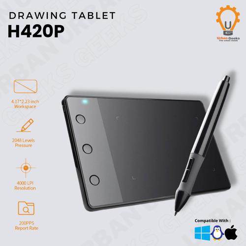 Jual Huion H640 H640P Garansi 2 Tahun Ganti Unit Bonus Pen Stand ...