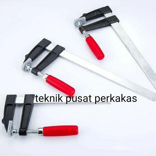 Jual Clamp F Panjang 120 × 500 Mm Klemp F Penjepit Kayu Pres Kayu ...