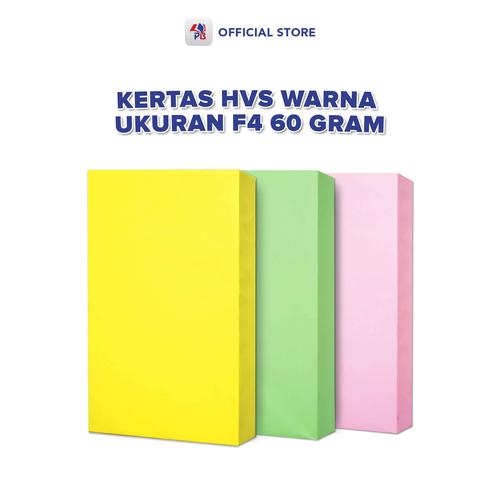 Jual Kertas HVS F4 60 Gsm 500 Lembar Berwarna / Kertas HVS F4 - Kuning ...