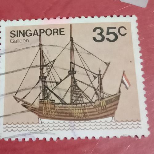 Jual Perangko STAMP SINGAPORE SG370 1980 35c Ships Galleon Used - Kota ...