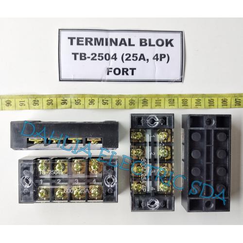 Jual TERMINAL BLOK TB-2504 (25A,4P) FORT - Kab. Sidoarjo - DAHLIA ELECTRIC SDA | Tokopedia