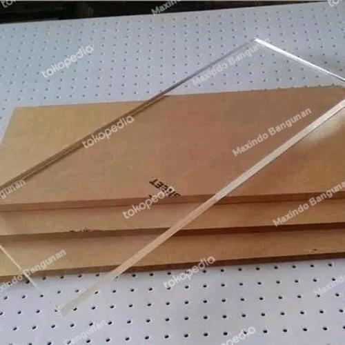 Jual Akrilik Lembaran Bening Tebal 3mm x 10cm x 100cm Costum Acrylic ...