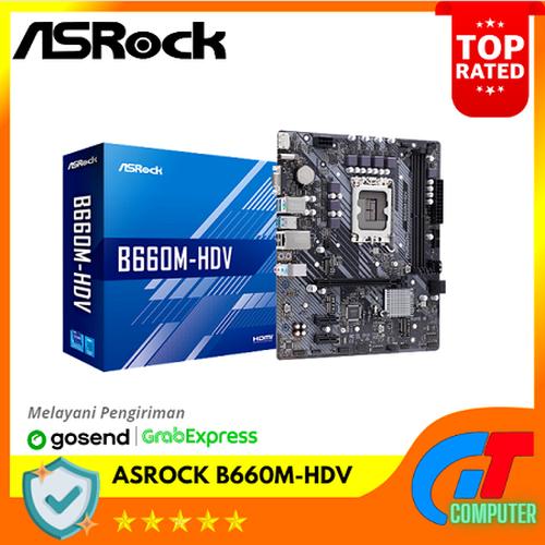 Jual Asrock B660M-HDV Intel LGA1700 B660 DDR4 Alder Lake Motherboard ...