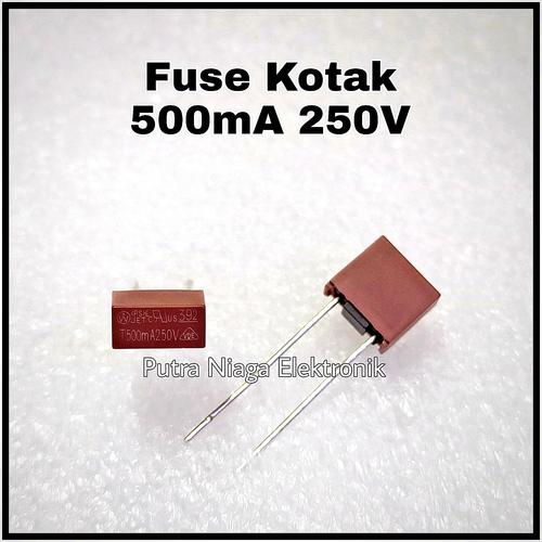 Jual Fuse Kotak 500mA 250V Sikring Square PCB Board / T500mA 0,5A 0.5A - Kota Bandung - Putra ...