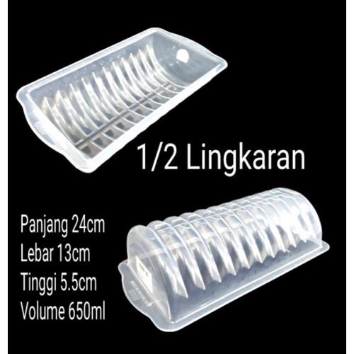 Jual Loyang Agar Puding Setengah Lingkaran Cetakan Coklat Jelly Pudding ...