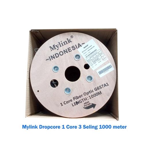 Jual MYLINK Kabel Fiber Optic FTTH Dropcore 1 core 3Seling 1000M My ...