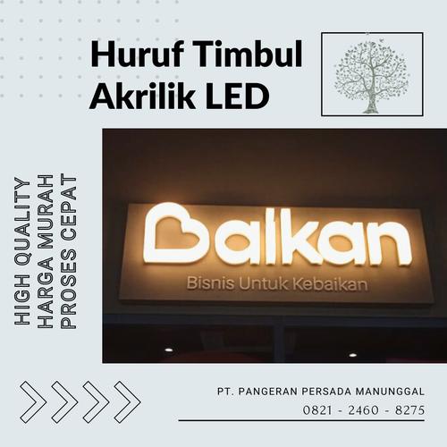 Jual Logo & Huruf Timbul 3D NYALA LED Acrylic Bebas Murah Cepat ...