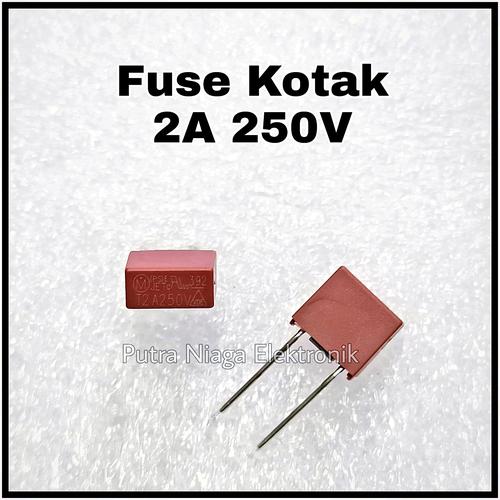 Jual Fuse Kotak 2A 250V Sikring Square PCB Board / T2A250V 2Amp 2000mA ...