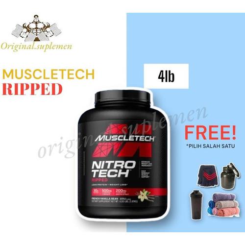 Jual NITROTECH RIPPED WHEY ISOLATE PROTEIN 4LBS /WHEY ISOLATE FAT BURN ...