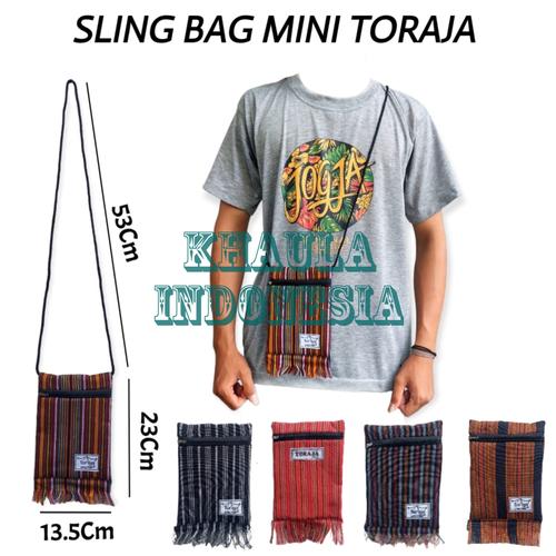 Jual tas selempang sling bag rajut tenun etnik toraja lombok mini - 1 ...