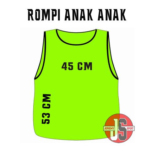 Jual Rompi Bola Anak - Futsal Anak Polos - Rompi Latihan Bola - Orange ...