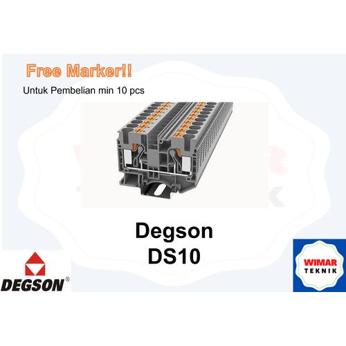 Jual Degson Push In Terminal Block DS10 (Similar Phoenix Contact PT 10 ...
