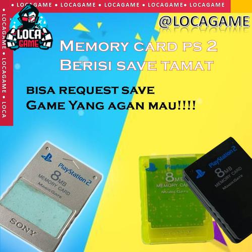 Jual MMC MEMORY CARD PLAYSTATION PS2 ISI SAVE TAMAT BISA REQUEST - 8 MB Trans LED - Kab. Malang ...