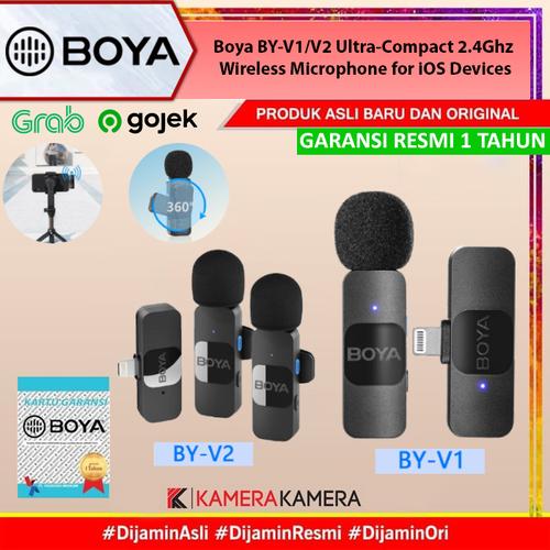 Jual Boya BY-V1/V2 Ultra-Compact 2.4Ghz Wireless Microphone for iOS ...