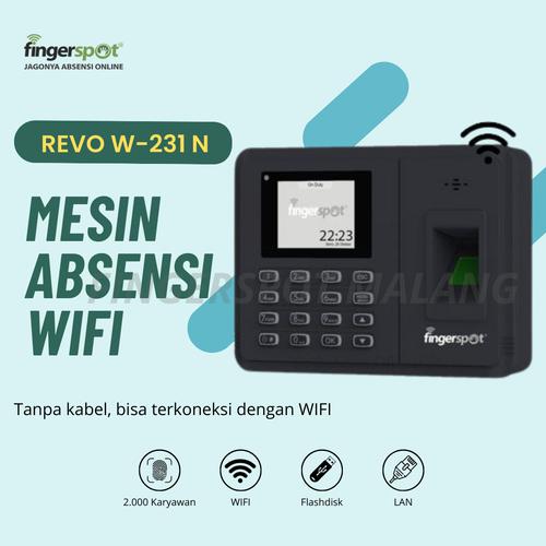 Promo Mesin Absensi Sidik Jari Fingerspot Revo W - 231 N Fingerprint WIFI - Kota Malang ...