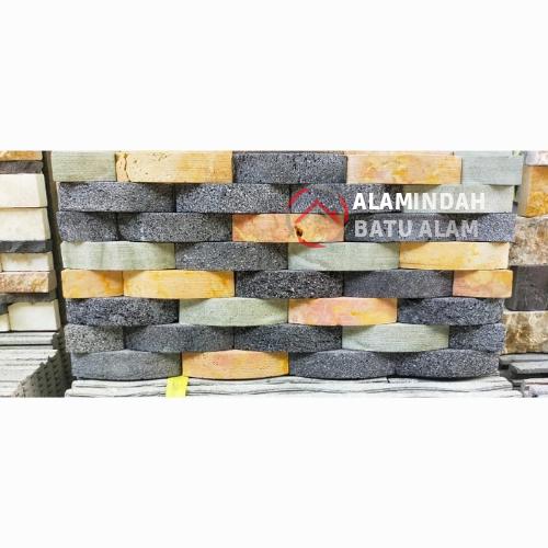 Jual batu alam mozaik wall cladding camel 02 20x40 - Jakarta Timur ...