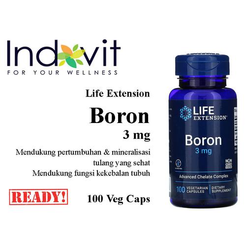 Jual Life Extension Boron 3 mg, 100 caps ori USA - Jakarta Pusat ...