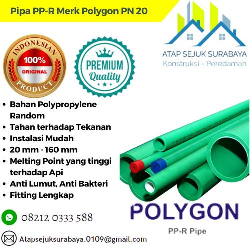 Jual Pipa PPR Polygon PN 20 - 25mm - Kota Surabaya - Atap Sejuk ...