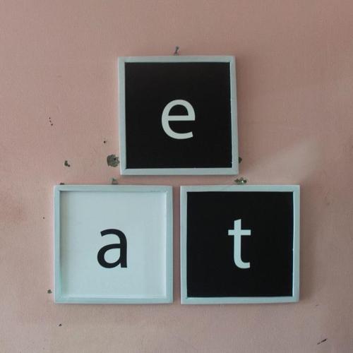 Jual Hiasan Dinding Dapur Makan Eat Frame Isi 3 Pcs - Frame Putih ...