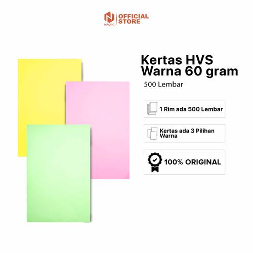 Jual Kertas HVS Berwarna Ukuran F4 60 Gram 500 Lembar - Kuning - Kab ...